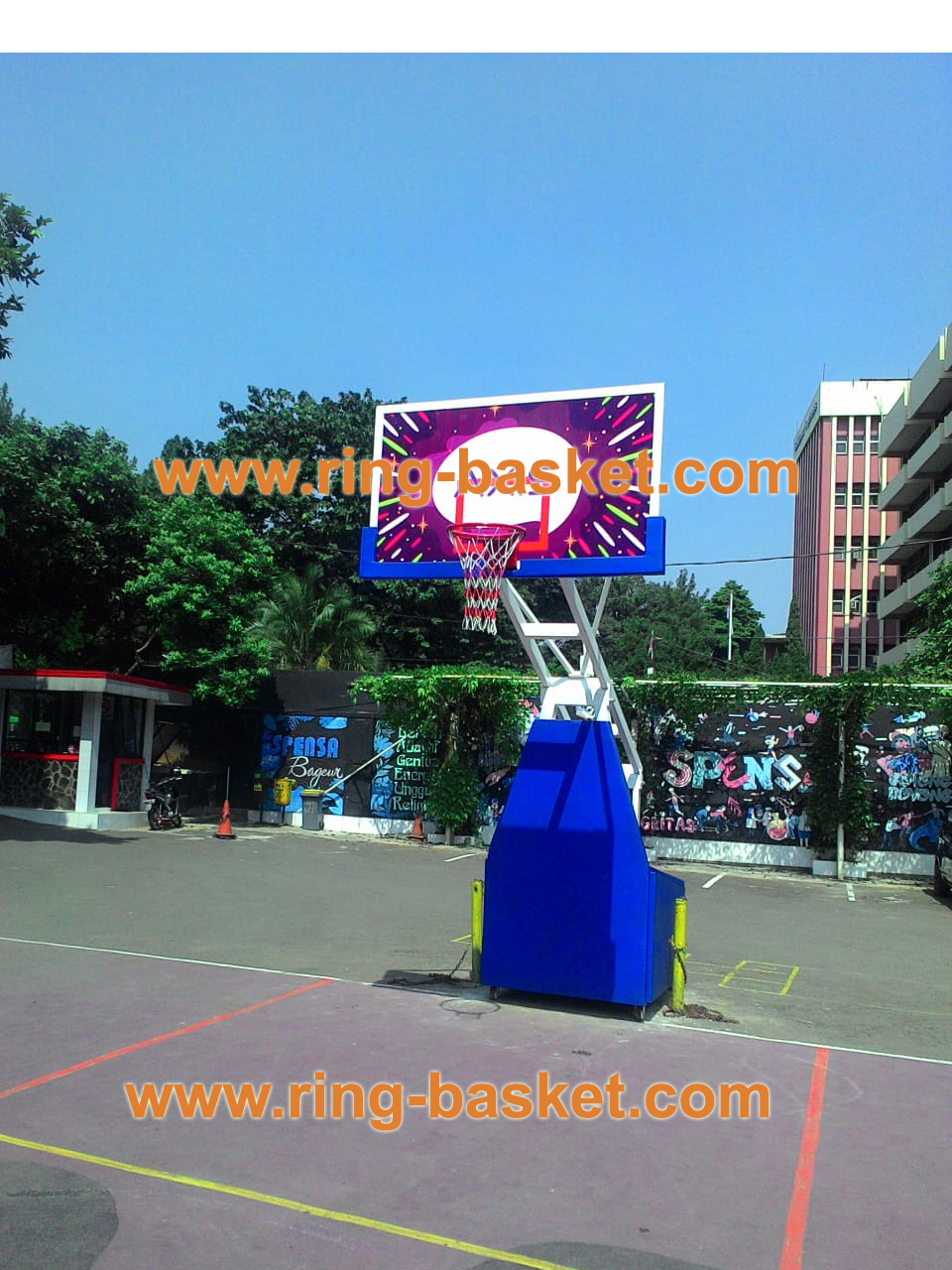 Ring Basket Portabel Model NF-03 - Ring Basket dan Papan Pantul basket
