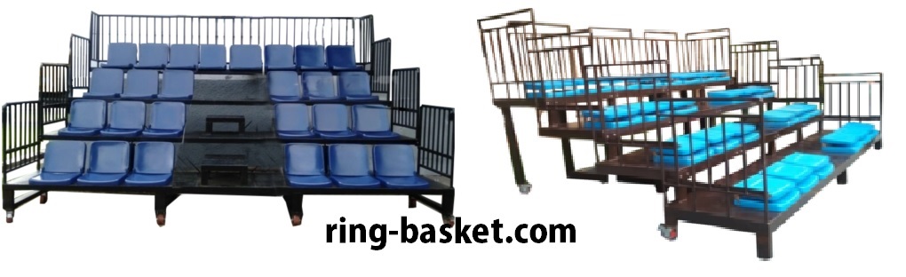 Kursi Tribun Teleskopik Kapasitas 26 Kursi - Portabel - Ring Basket dan ...