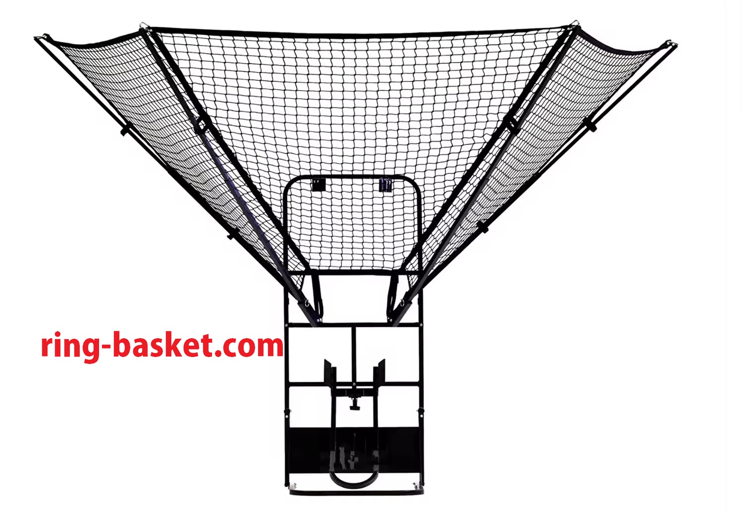 Latihan Bola Basket Dengan Set Rebounder System Net - Ring Basket dan ...