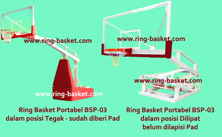 Ring Basket Dorong Model BSP-03 - Ring Basket dan Papan Pantul basket