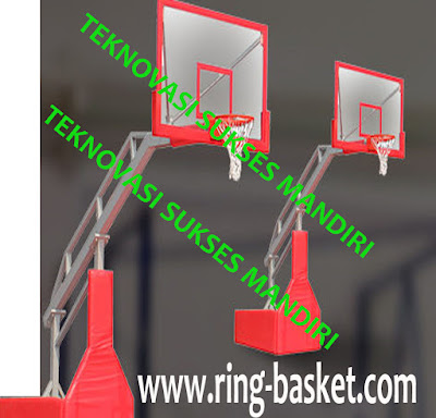 Tiang Basket Portabel Model BSP-02 - Ring Basket dan Papan Pantul basket